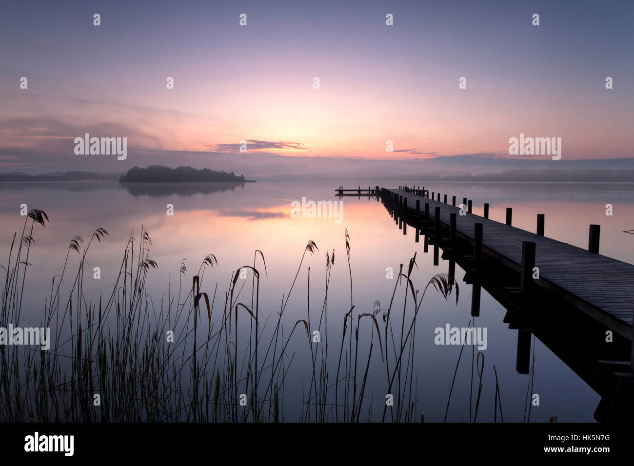 morning at the lake Stock Photo - Alamy
