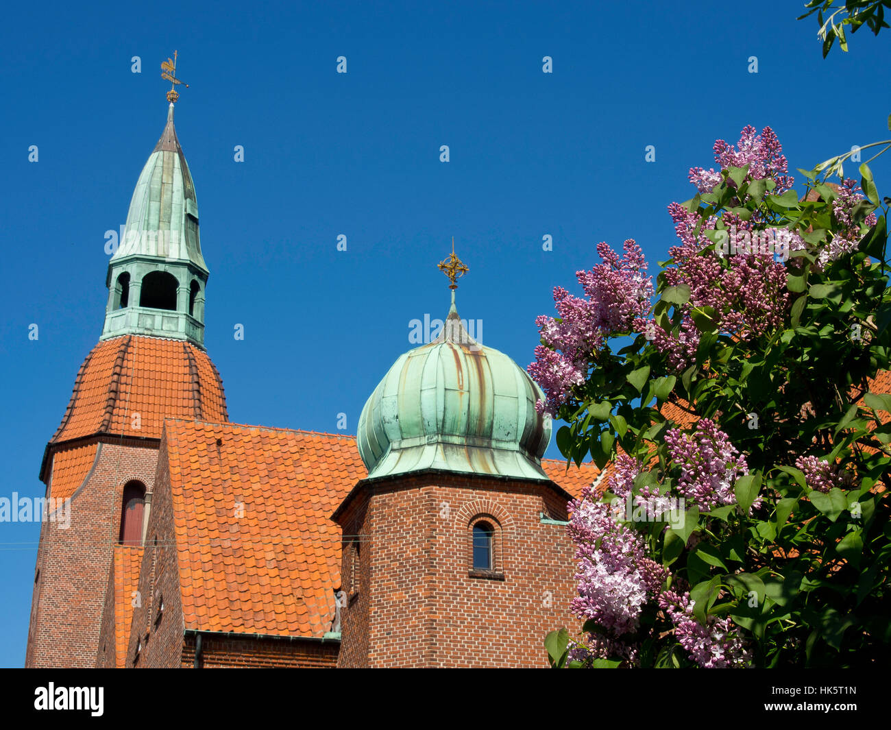 tower, church, denmark, steeple, tower, church, heaven, paradise ...