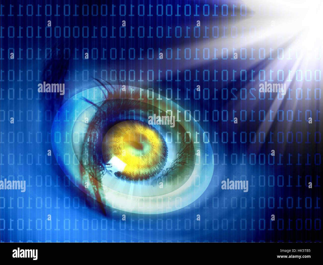Human eye scan technology interface hi-res stock photography and images ...