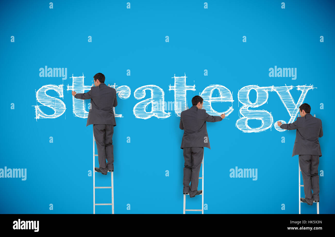 Businessman writing on giant hi-res stock photography and images - Alamy