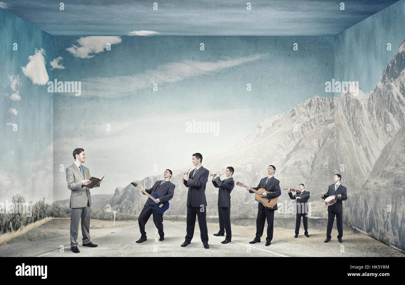 Playing different instruments hi-res stock photography and images - Alamy