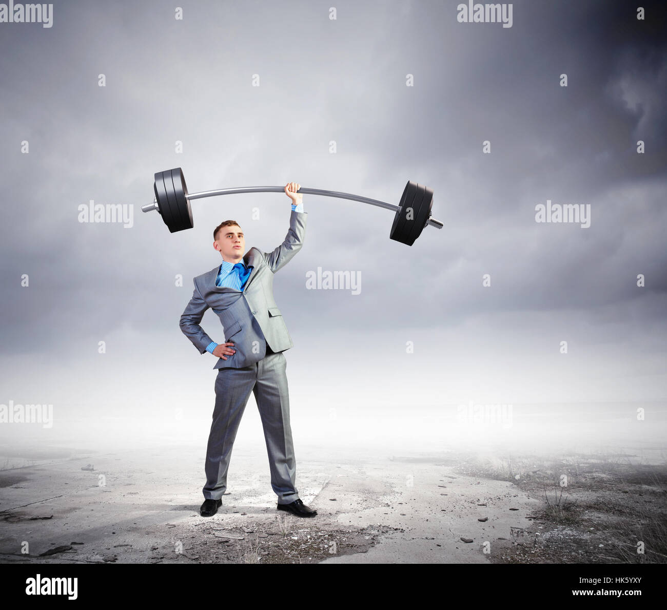 Strong man businessman in hi-res stock photography and images - Alamy