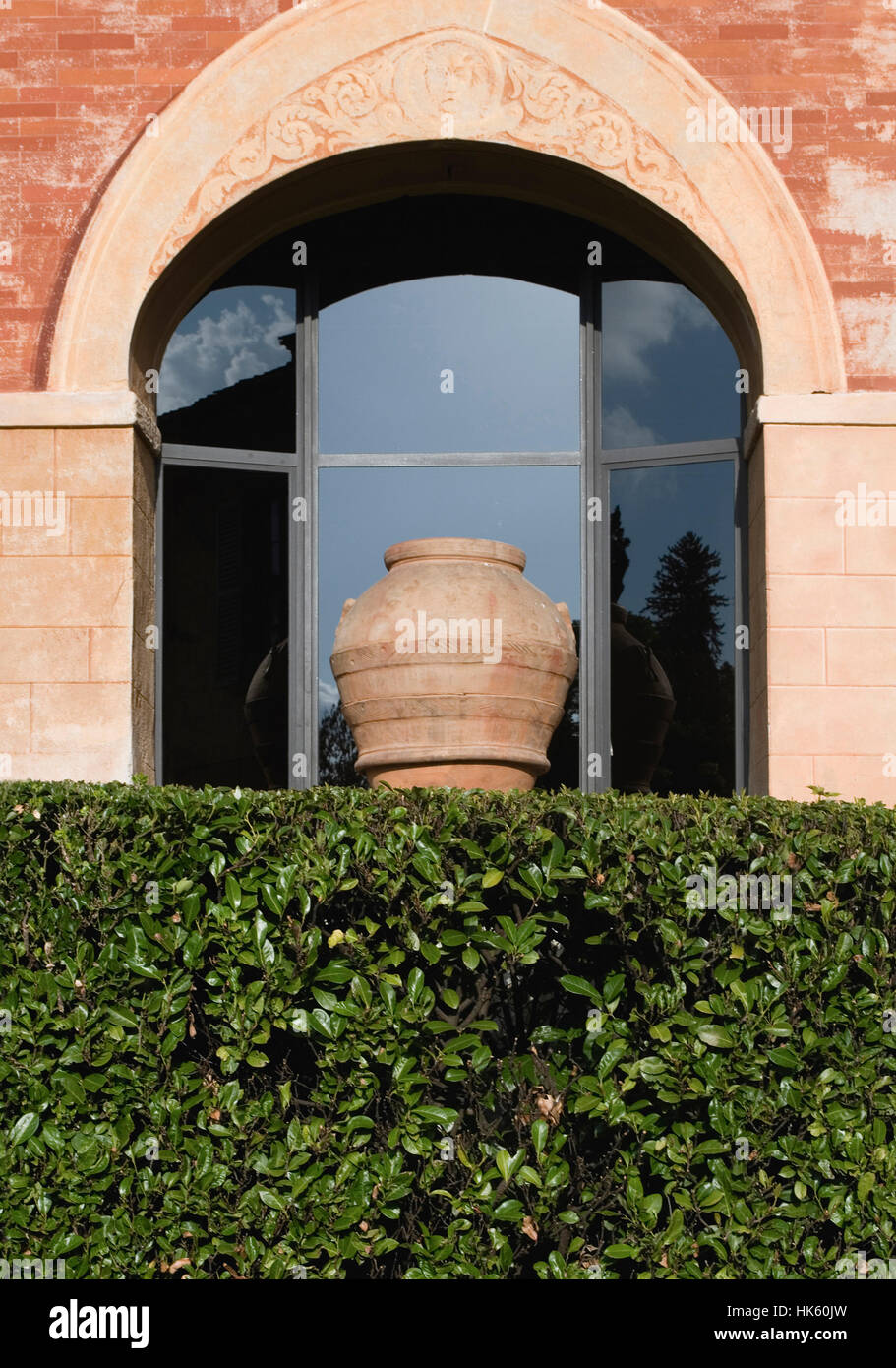 house, building, window, porthole, dormer window, pane, hedge, pot ...