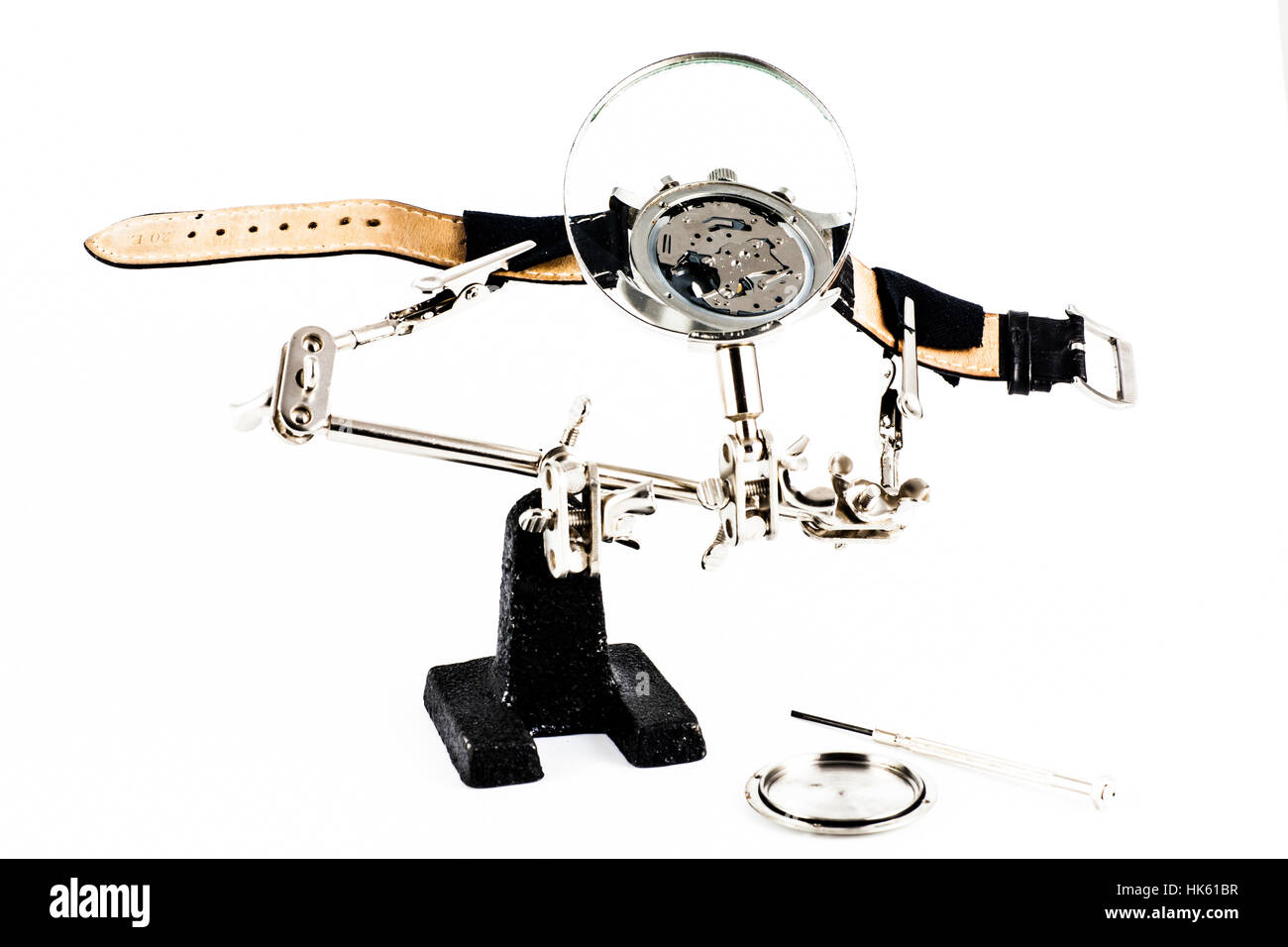 Broken clock inside Cut Out Stock Images & Pictures - Alamy