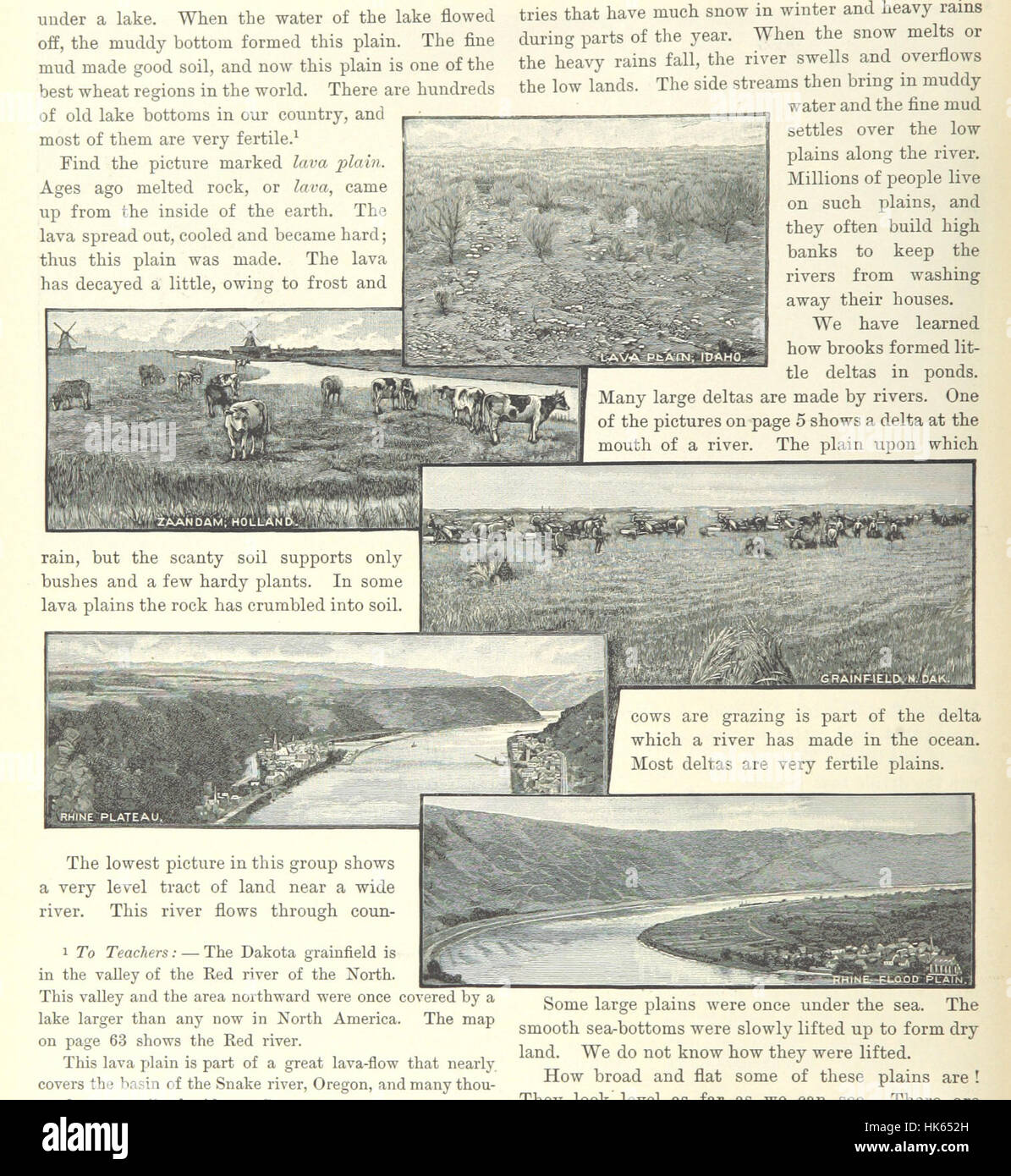 A page from 'Elements of Geography,' featuring illustrations that ...
