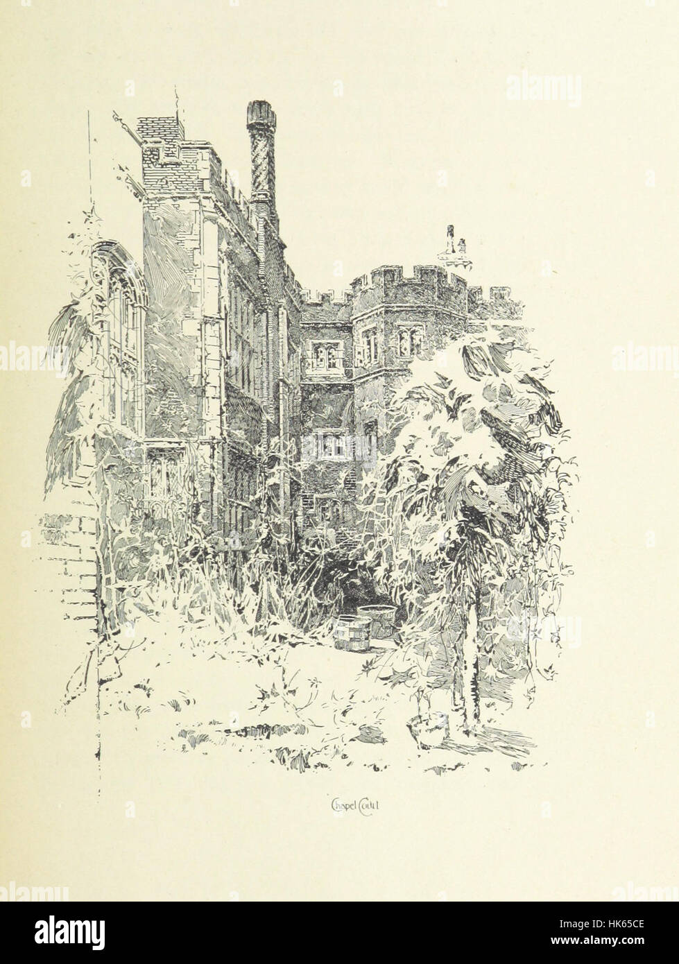 An image from 'Hampton Court', illustrated with forty-three drawings by ...