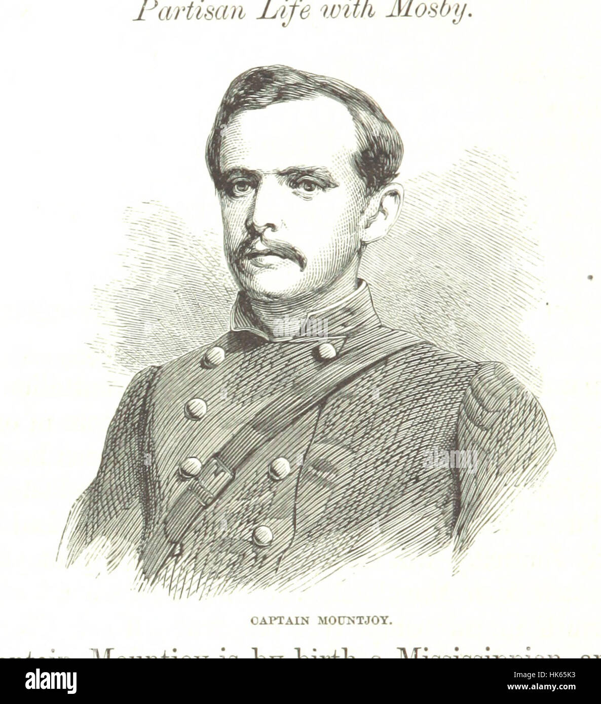Image from 'Partisan Life with Col. J. S. Mosby', depicting the life of ...