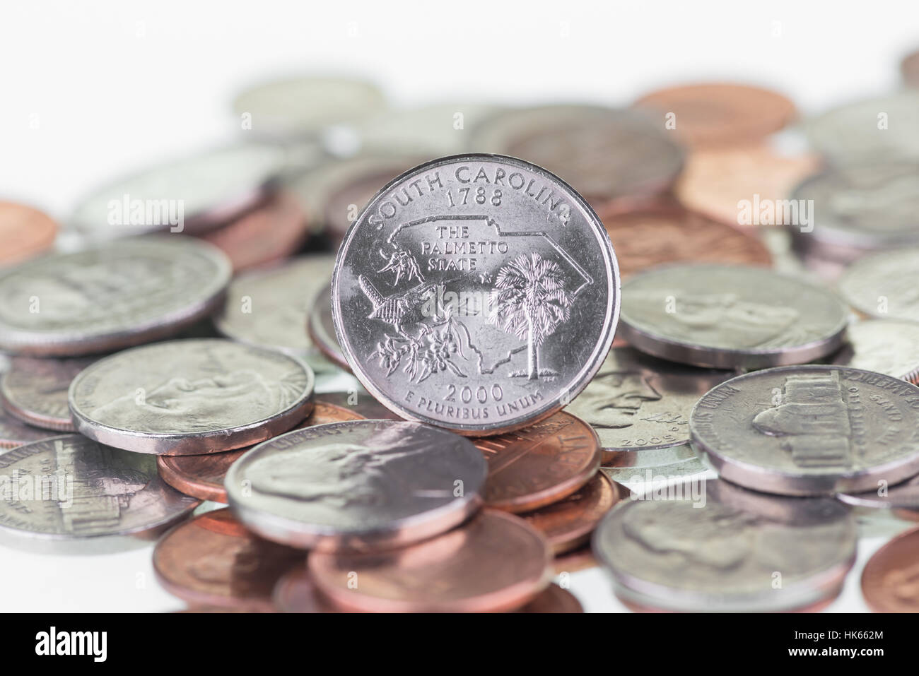 American money dollars cents on hi-res stock photography and images - Alamy