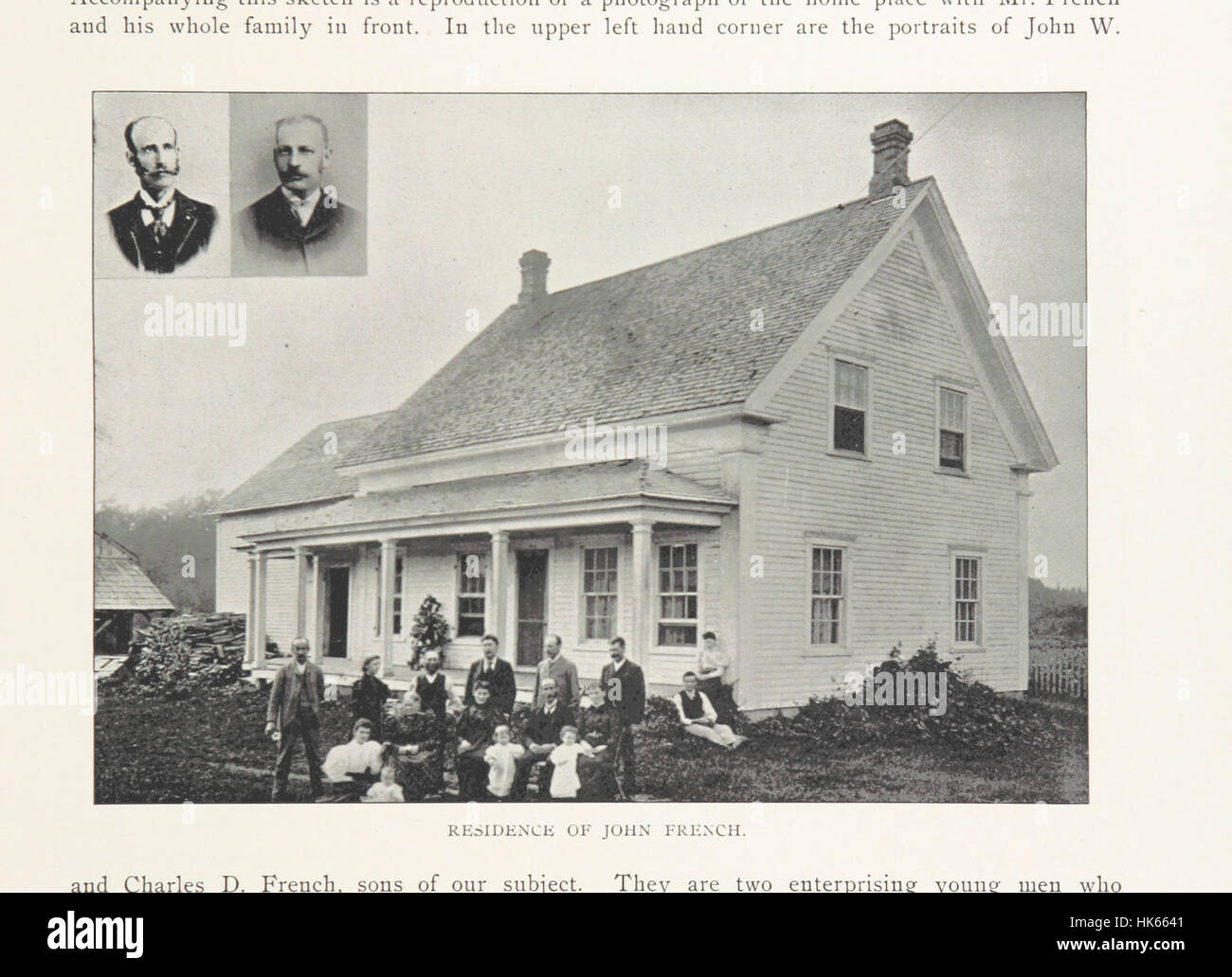 An illustration from 'History of Compton County,' depicting buildings ...
