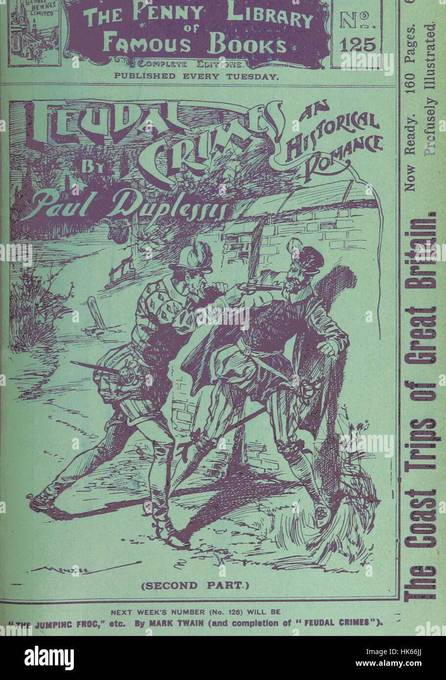 An illustration from 'The Penny Library of Famous Books', showcasing a ...