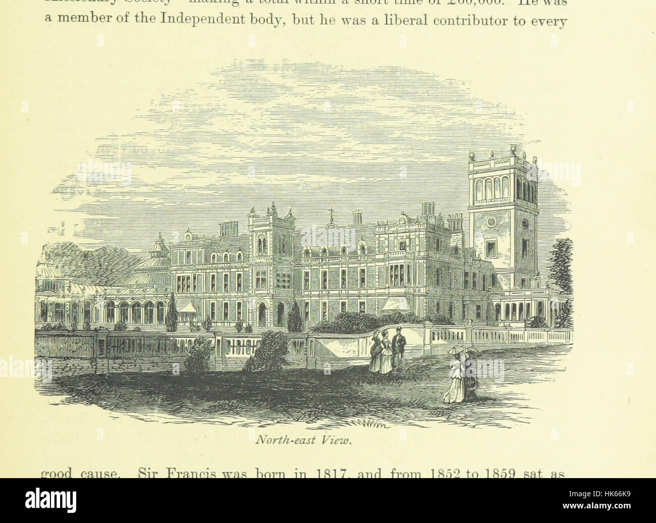 Illustration from 'The Stately Homes of England', depicting grand ...