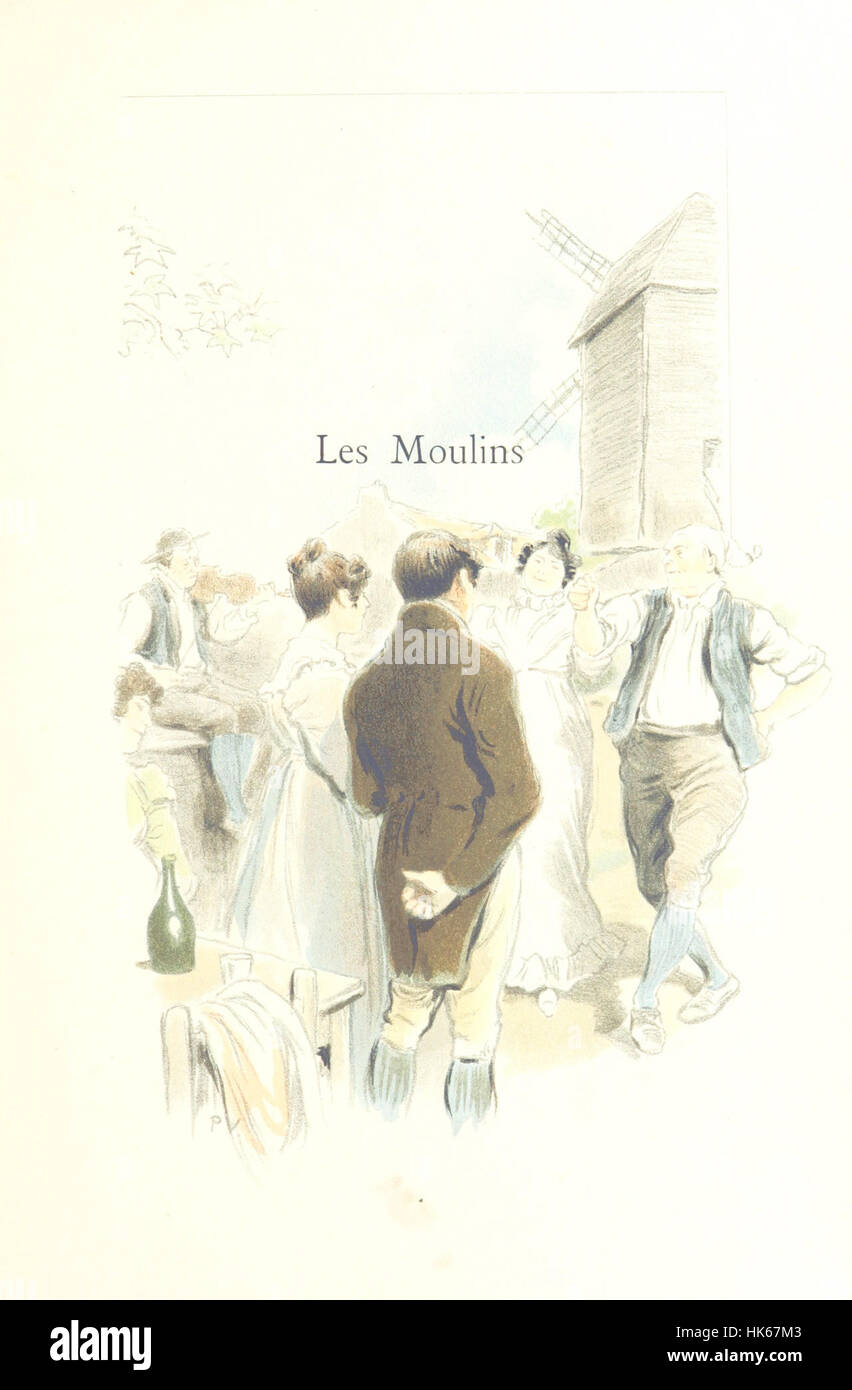 Illustration from 'La Vie à Montmartre,' showcasing the vibrant ...