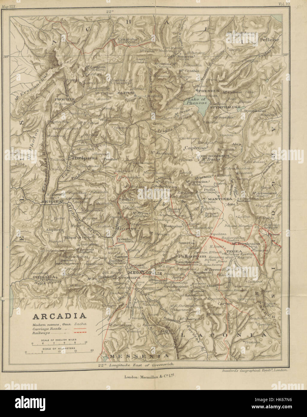 An image from 'Pausanias's Description of Greece,' showcasing a page ...