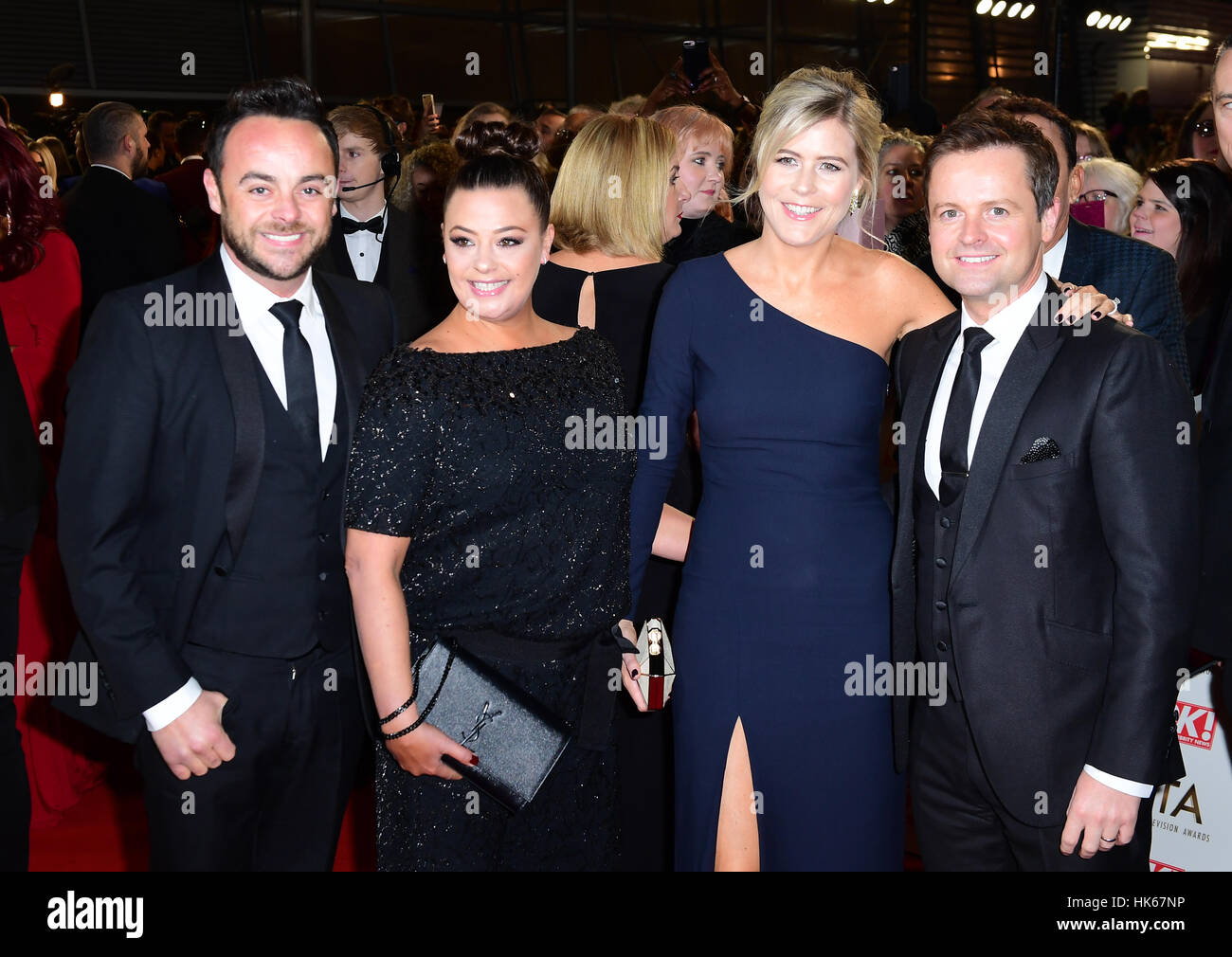 Ant McPartlin, Lisa Armstrong, Ali Astall and Declan Donnelly arriving ...
