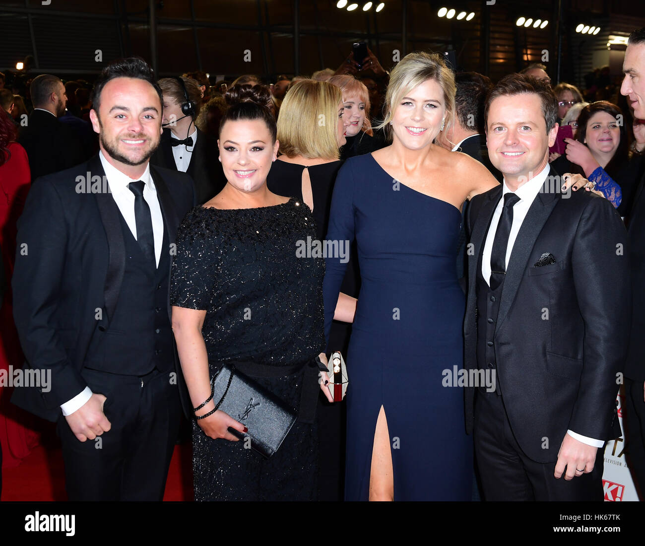 Ant McPartlin, Lisa Armstrong, Ali Astall and Declan Donnelly arriving ...