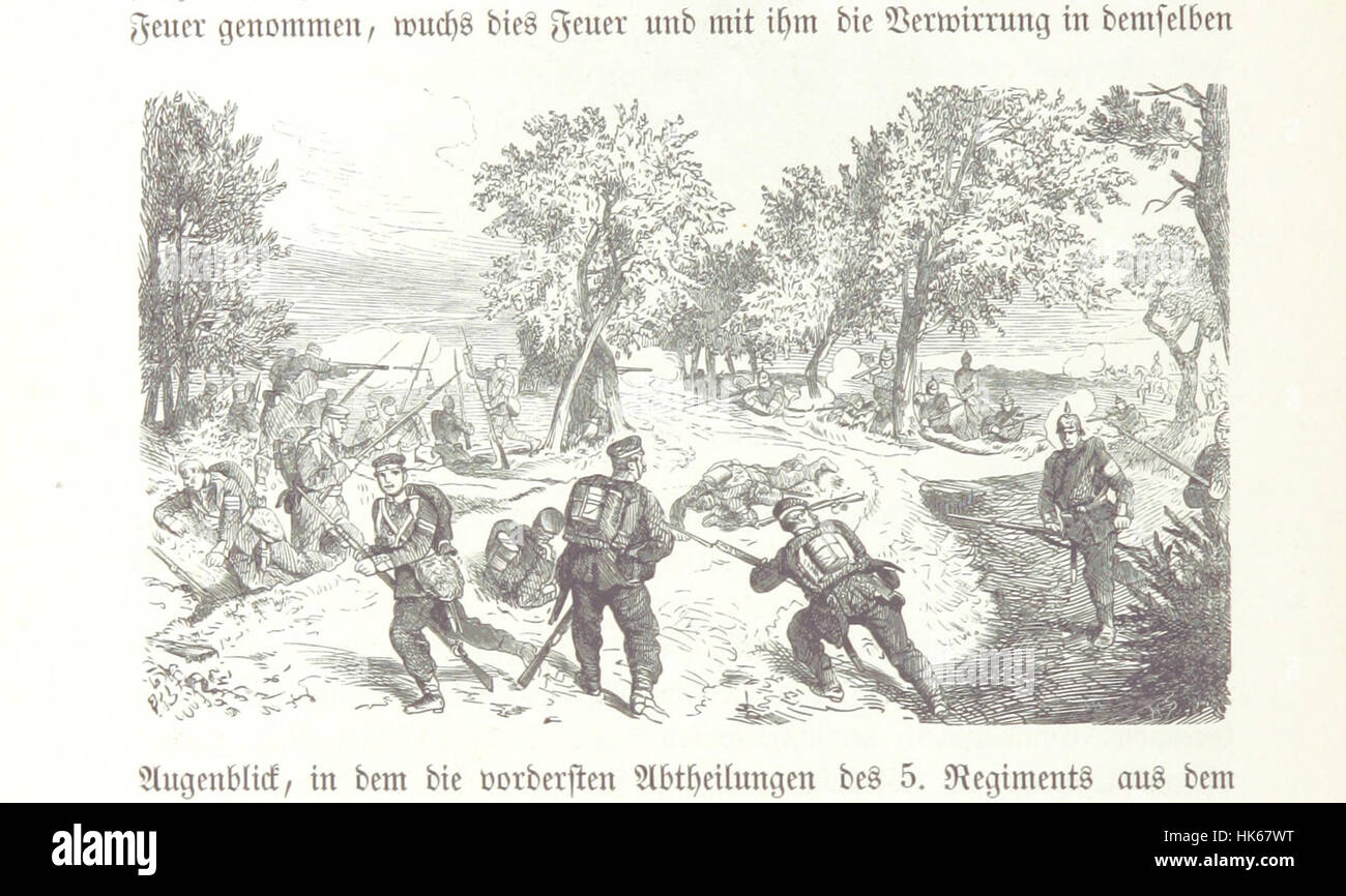 The image is from 'Der deutsche Krieg von 1866', illustrating the ...