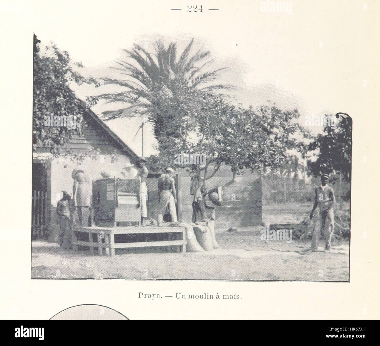 An illustration from 'Heures africaines', showing the Atlantic and ...