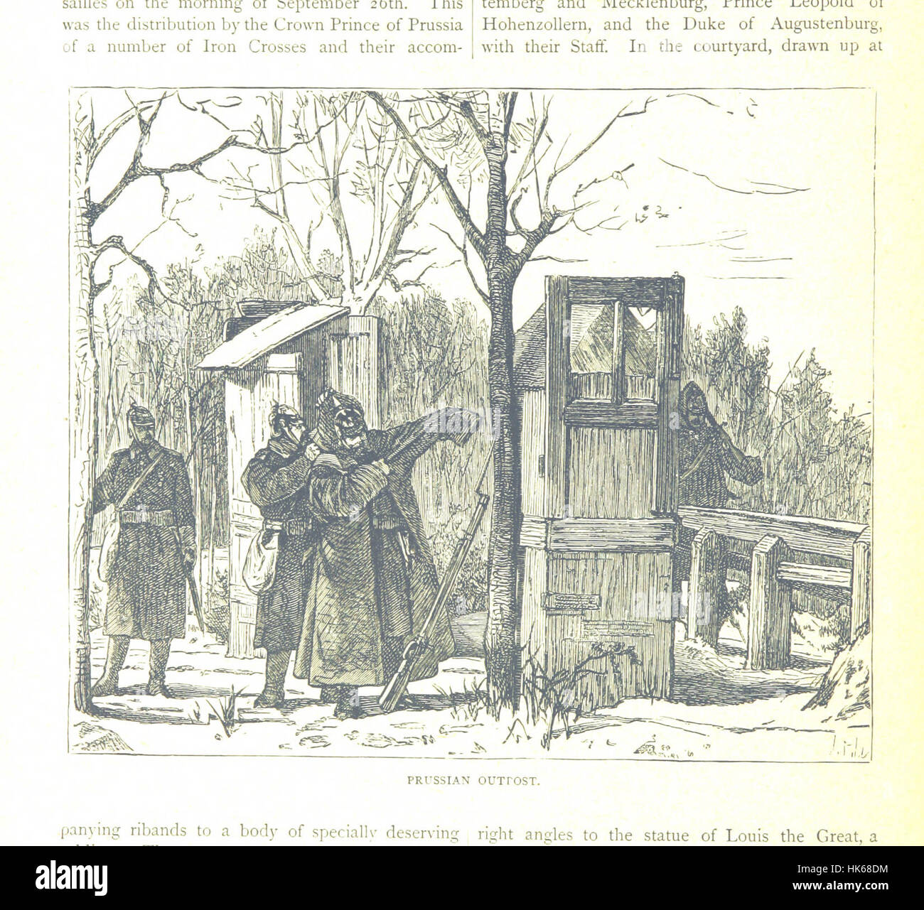 An illustration from 'Cassell's History of the War between France and ...