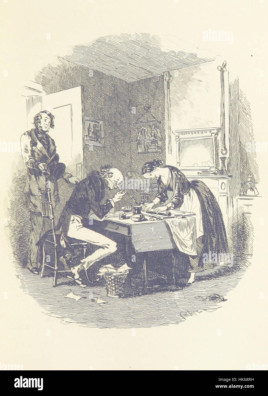 Image from 'Works of Charles Dickens', featuring a scene from one of ...