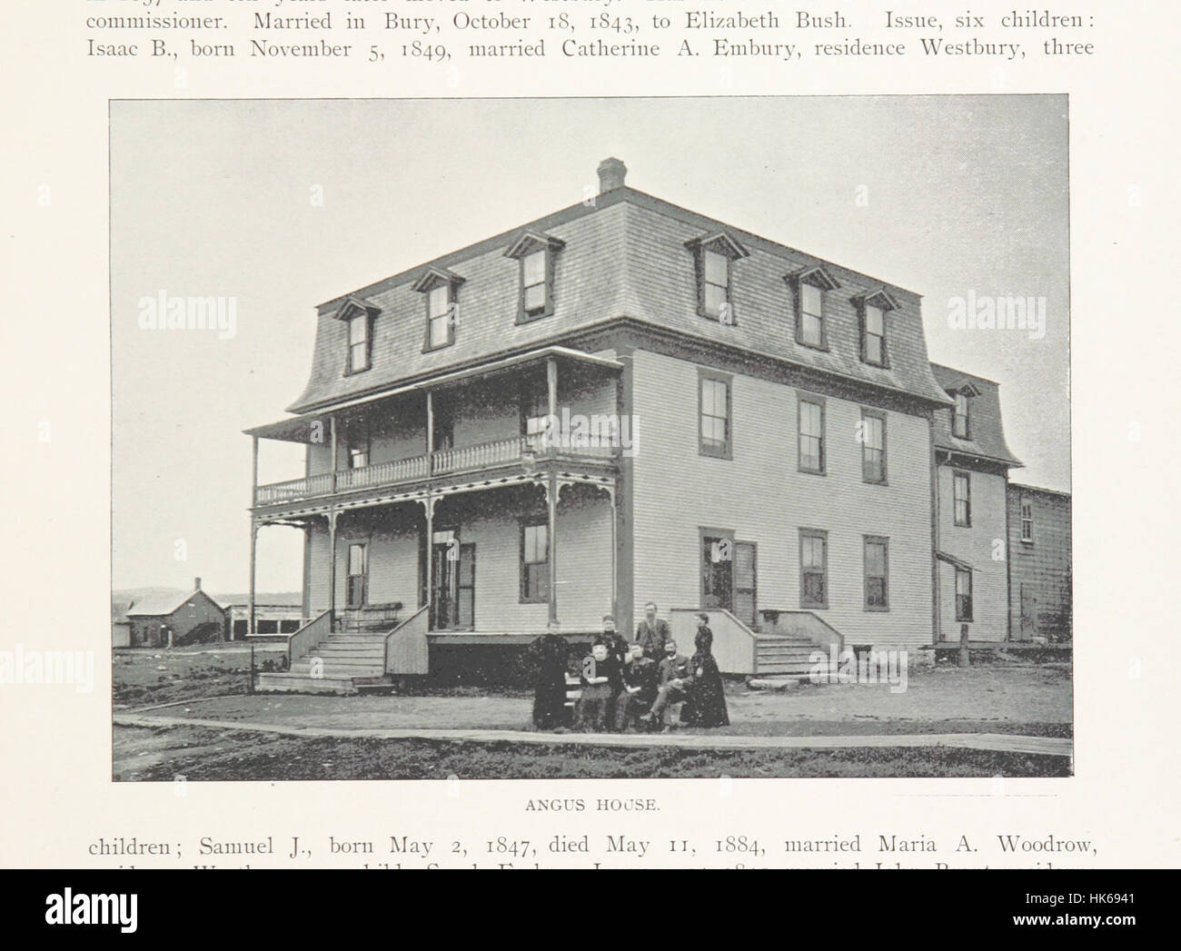 Illustration from 'History of Compton County' showing buildings ...