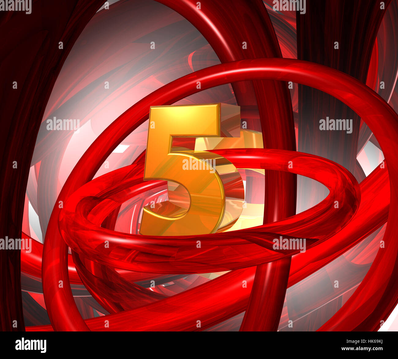 Golden number 5 hi-res stock photography and images - Alamy