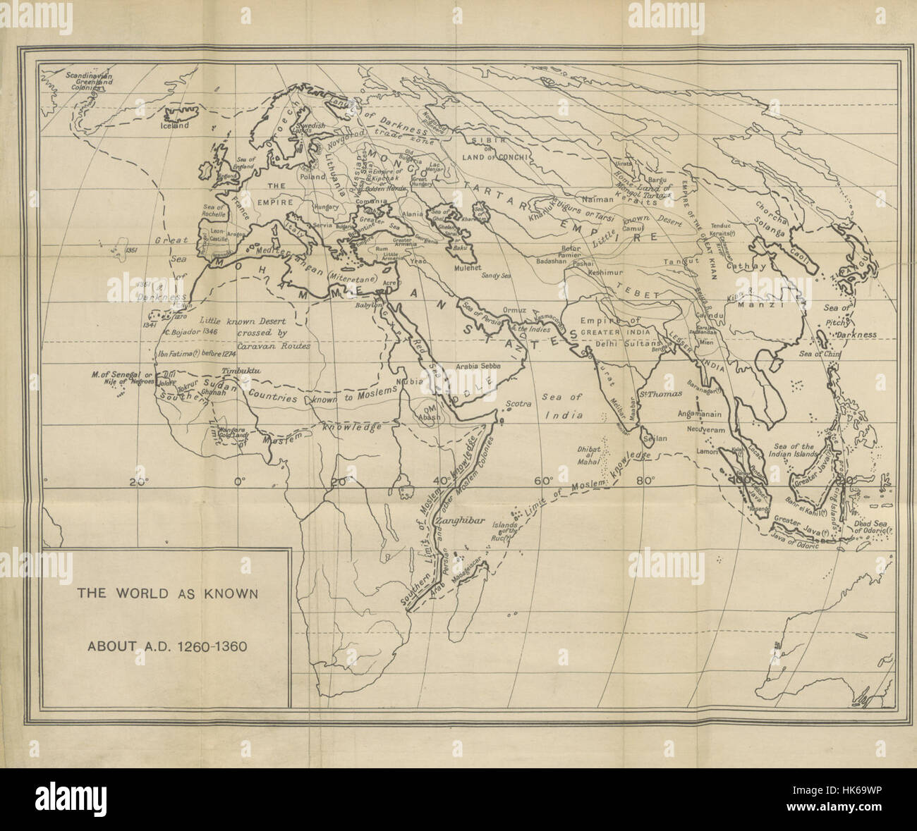 Illustration from 'The Dawn of Modern Geography', showing the ...