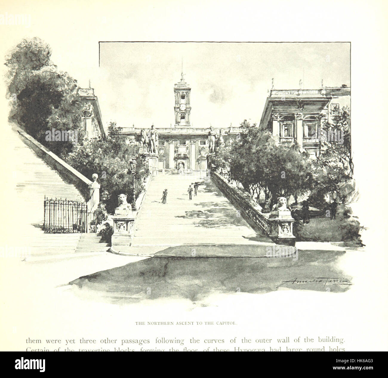 An illustration from 'Rome C', edited by Mrs. A. Bell, showing various ...