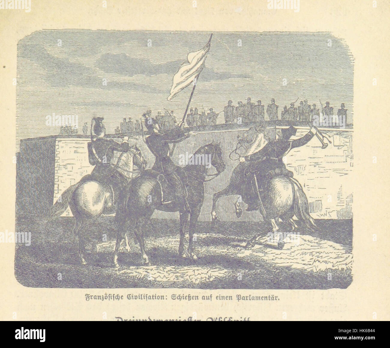 Illustration from 'Das grosse Jahr 1870,' depicting historical events ...