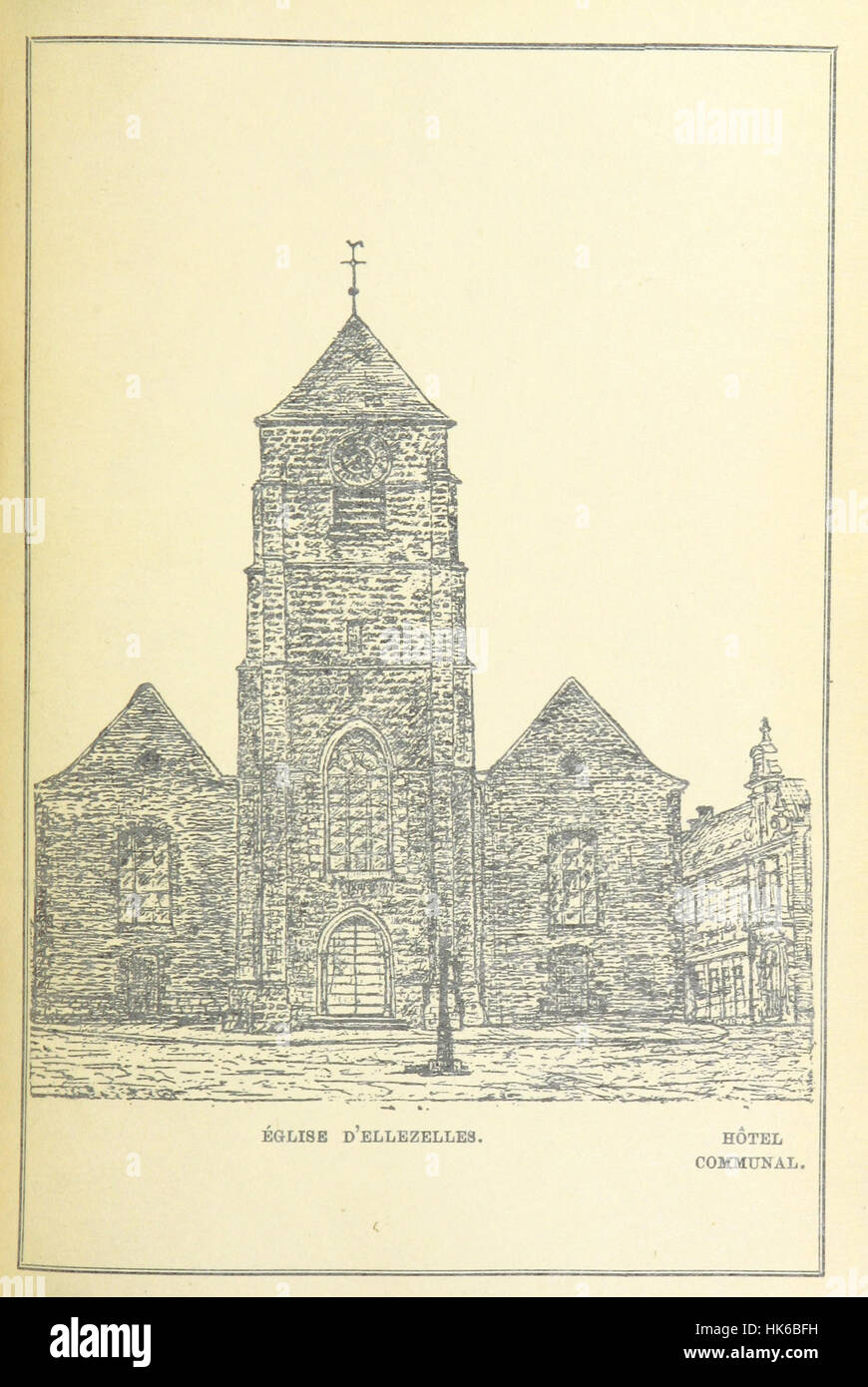 Historical illustration depicting the Commune of Ellezelles during the ...