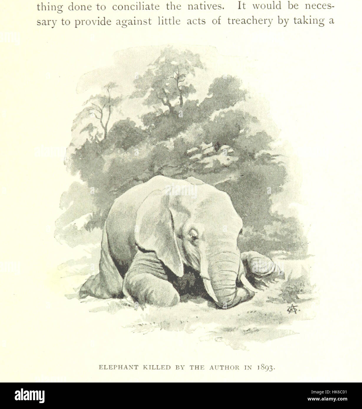 An illustration from 'Through Unknown African Countries' on page 25 ...