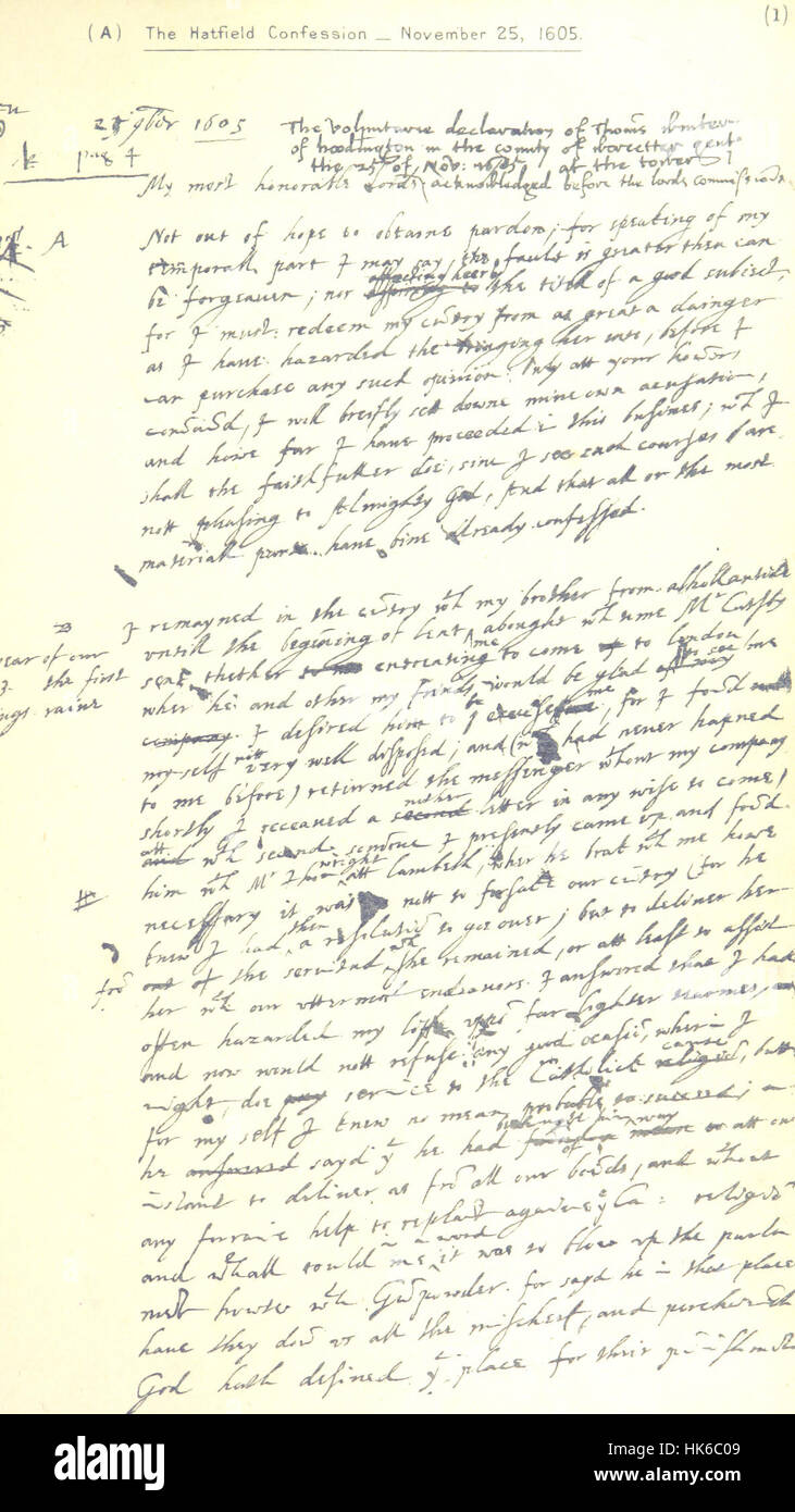 Illustration from 'Thomas Winter's Confession and the Gunpowder Plot ...