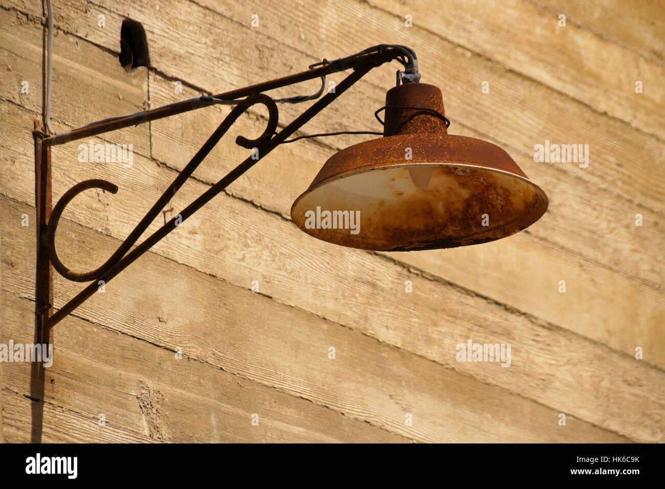 Rusty light fixture, Santiago Humberstone Oficina Salitrera, Atacama ...