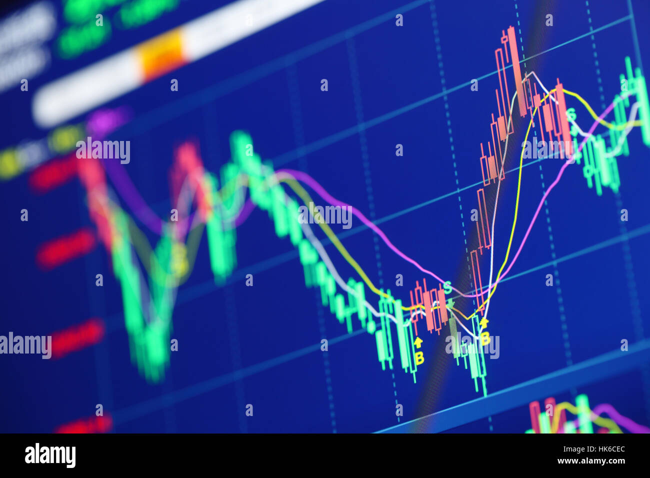 bank, lending institution, chart, graphic, lines, stock exchange Stock ...