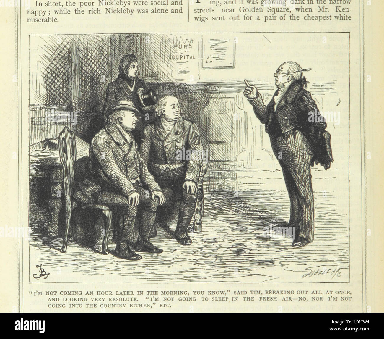 Image from 'The Works of Charles Dickens,' illustrating a scene from ...