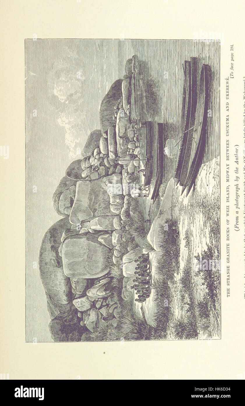 An illustration from 'Through the Dark Continent,' depicting scenes of ...