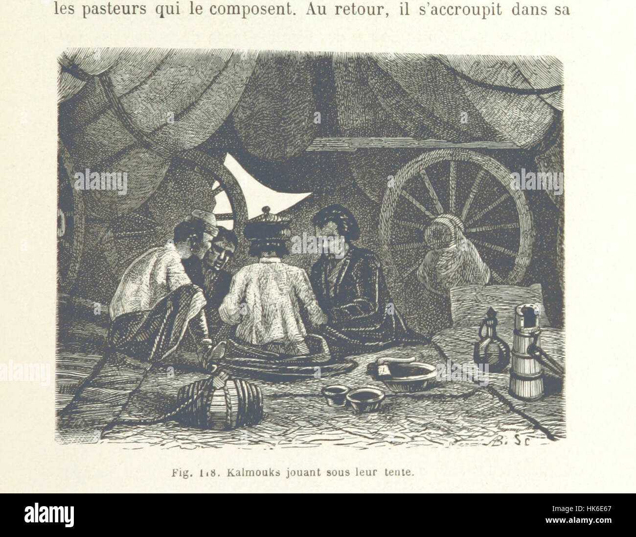 An illustration from 'Les Races Humaines', showing a diverse range of ...