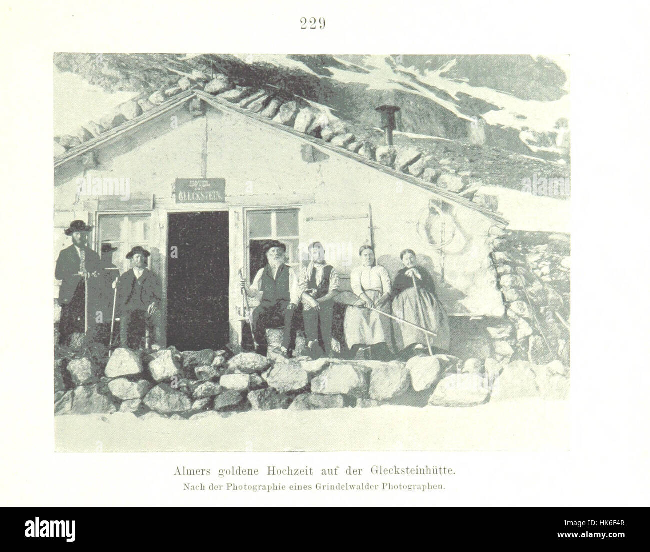 Photograph from 'In luftigen Hoùh'n,' illustrating the Jungfrau ...