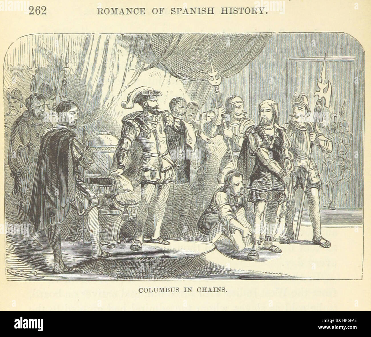 Image from 'The Romance of Spanish History,' detailing significant ...