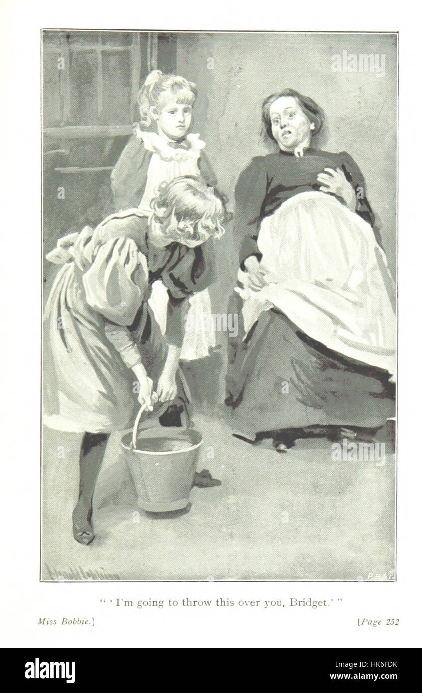 An illustration from 'Miss Bobbie,' likely showing a scene or character ...