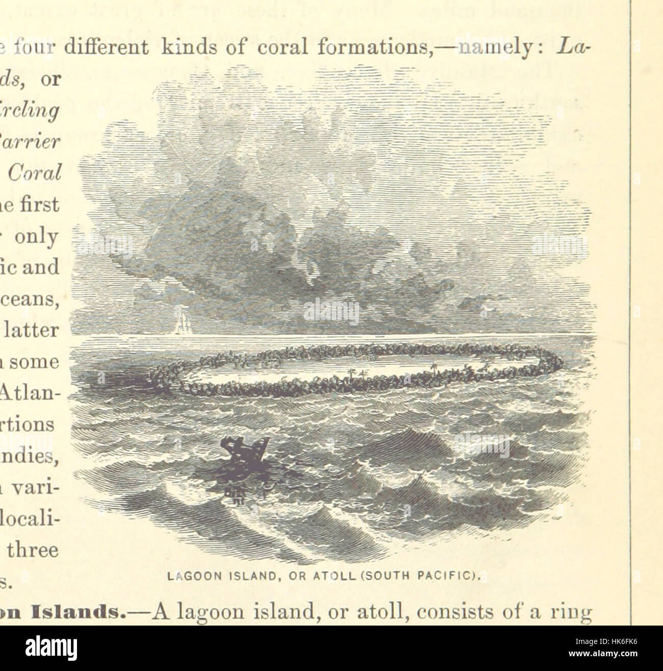 An illustration from 'Elements of Physical Geography,' focusing on the ...