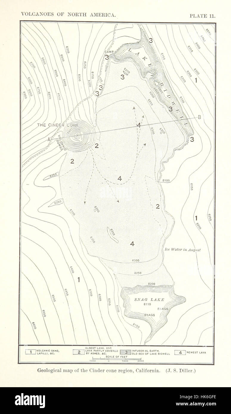 This image from 'Volcanoes of North America' depicts various volcanic ...