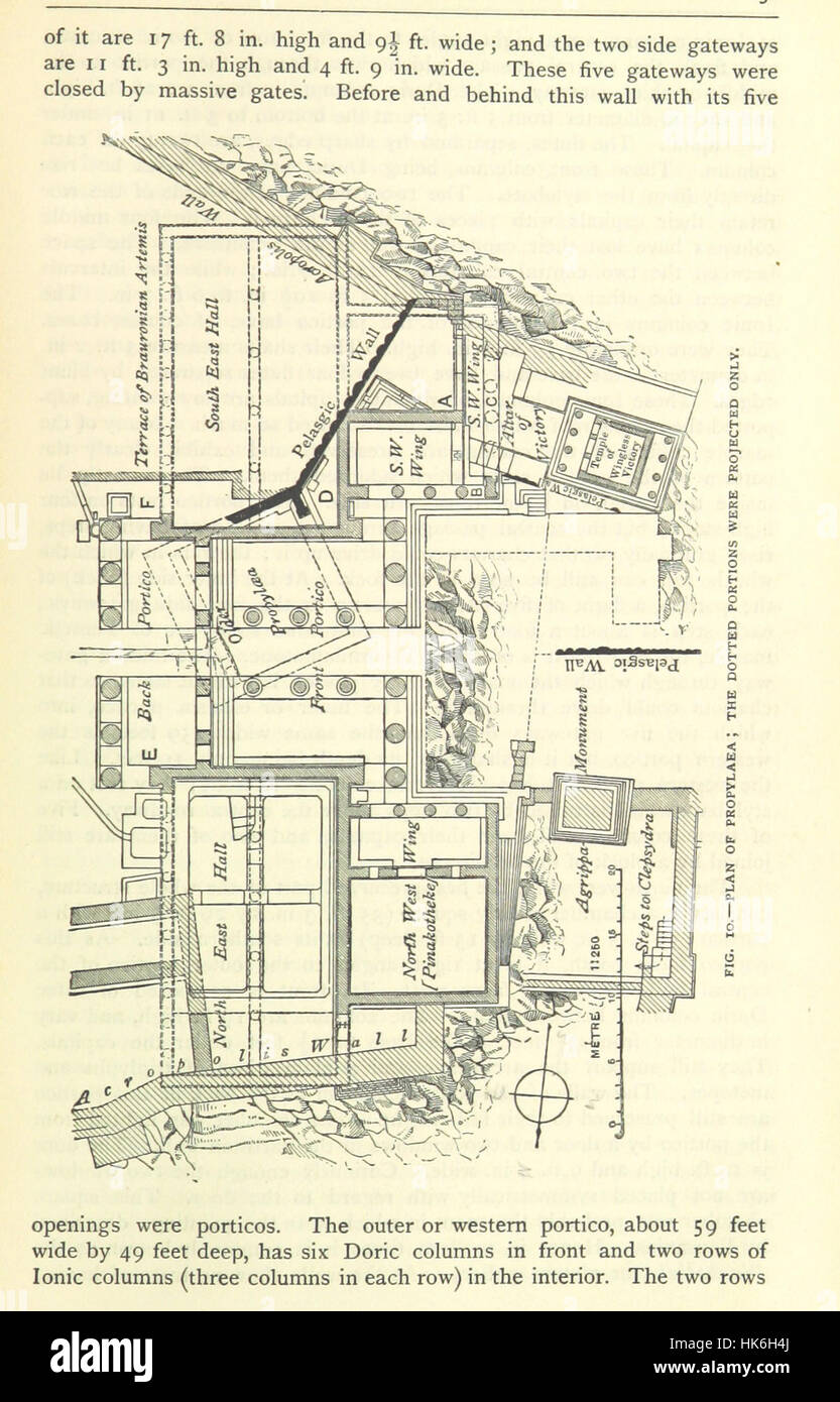 A page from 'Pausanias's Description of Greece', featuring a translated ...