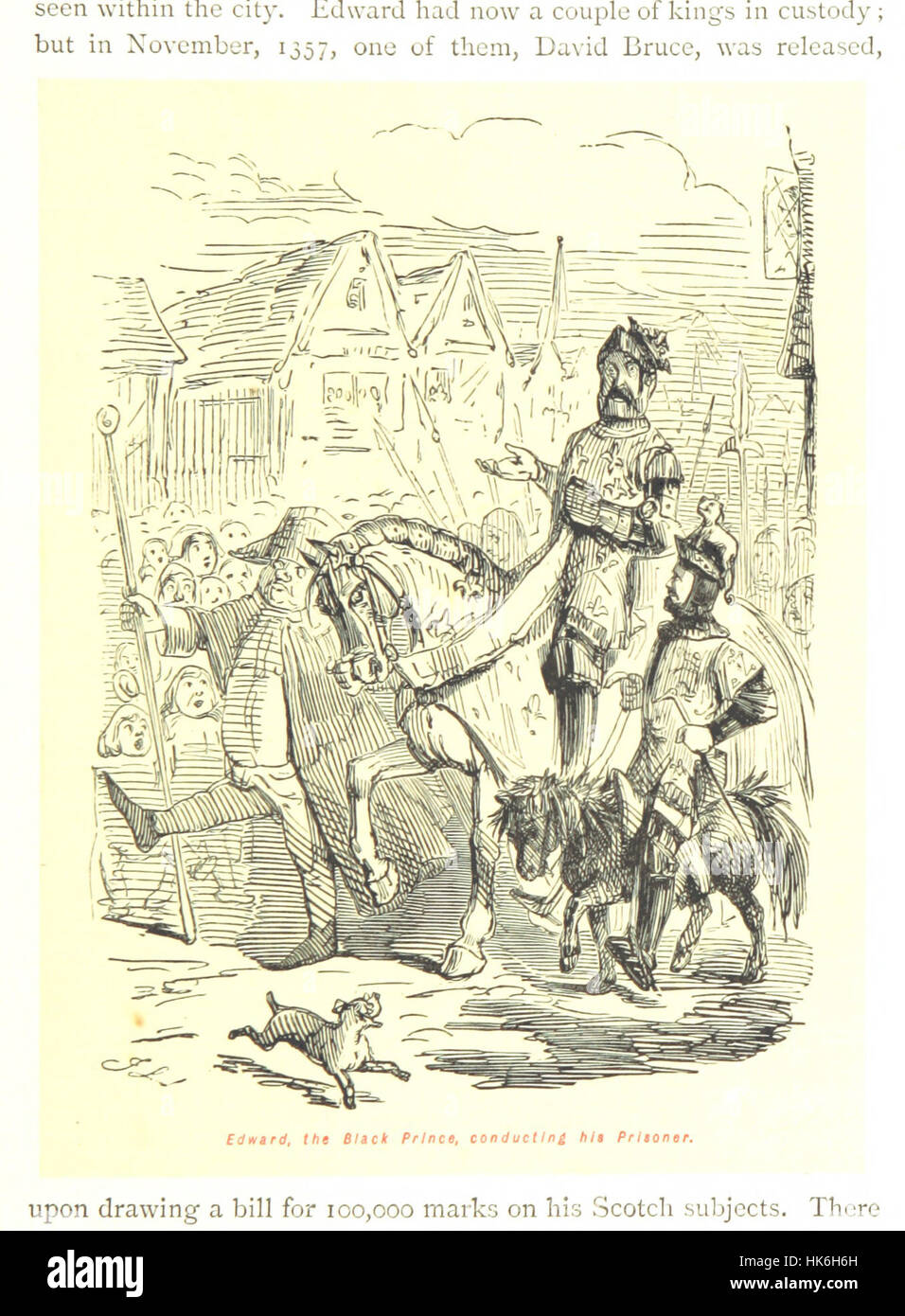 Image from 'The Comic History of England' featuring colored etchings ...