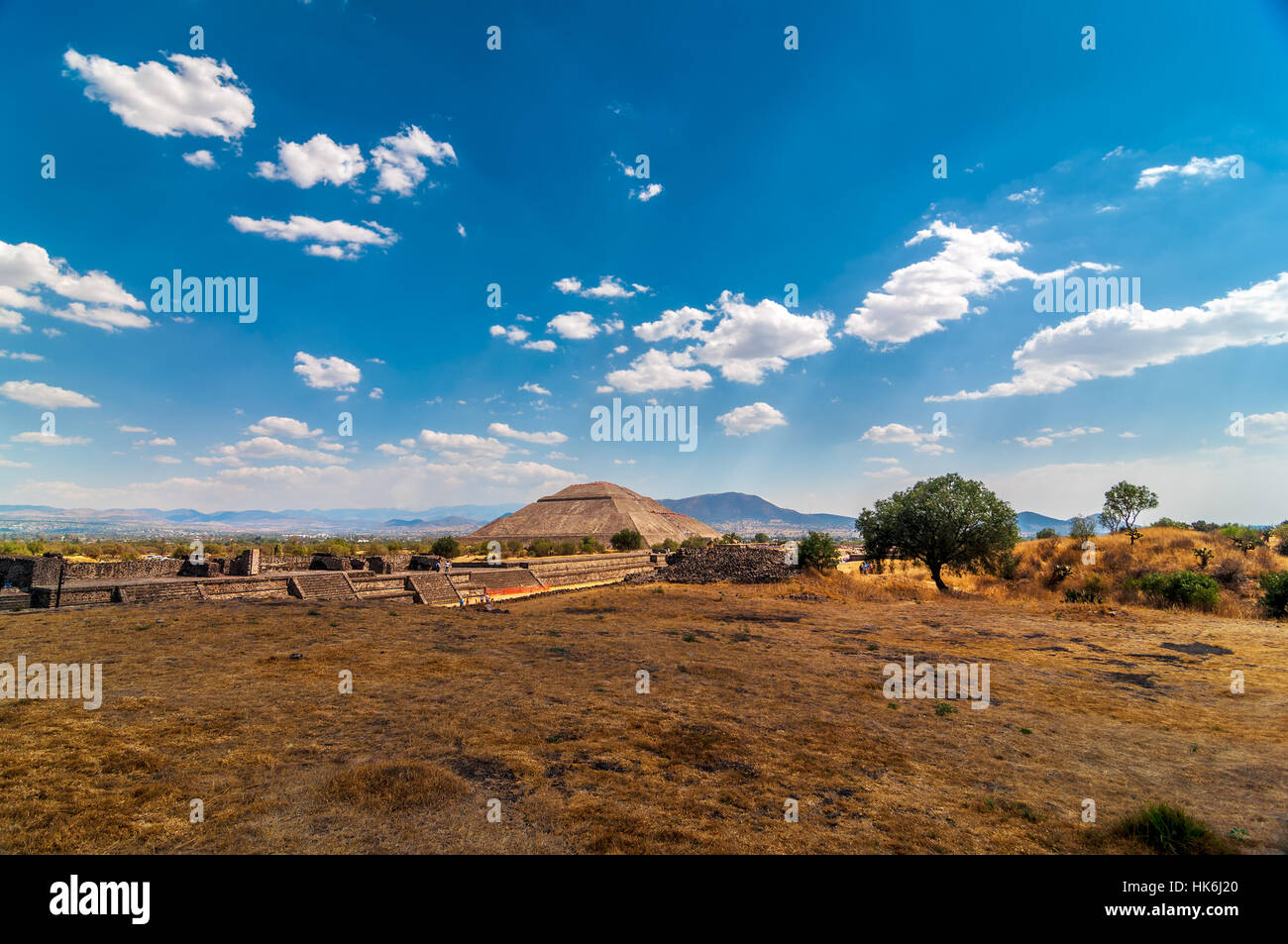 pyramid, ruins, scene, location, site, ancient, mexico, big, large ...