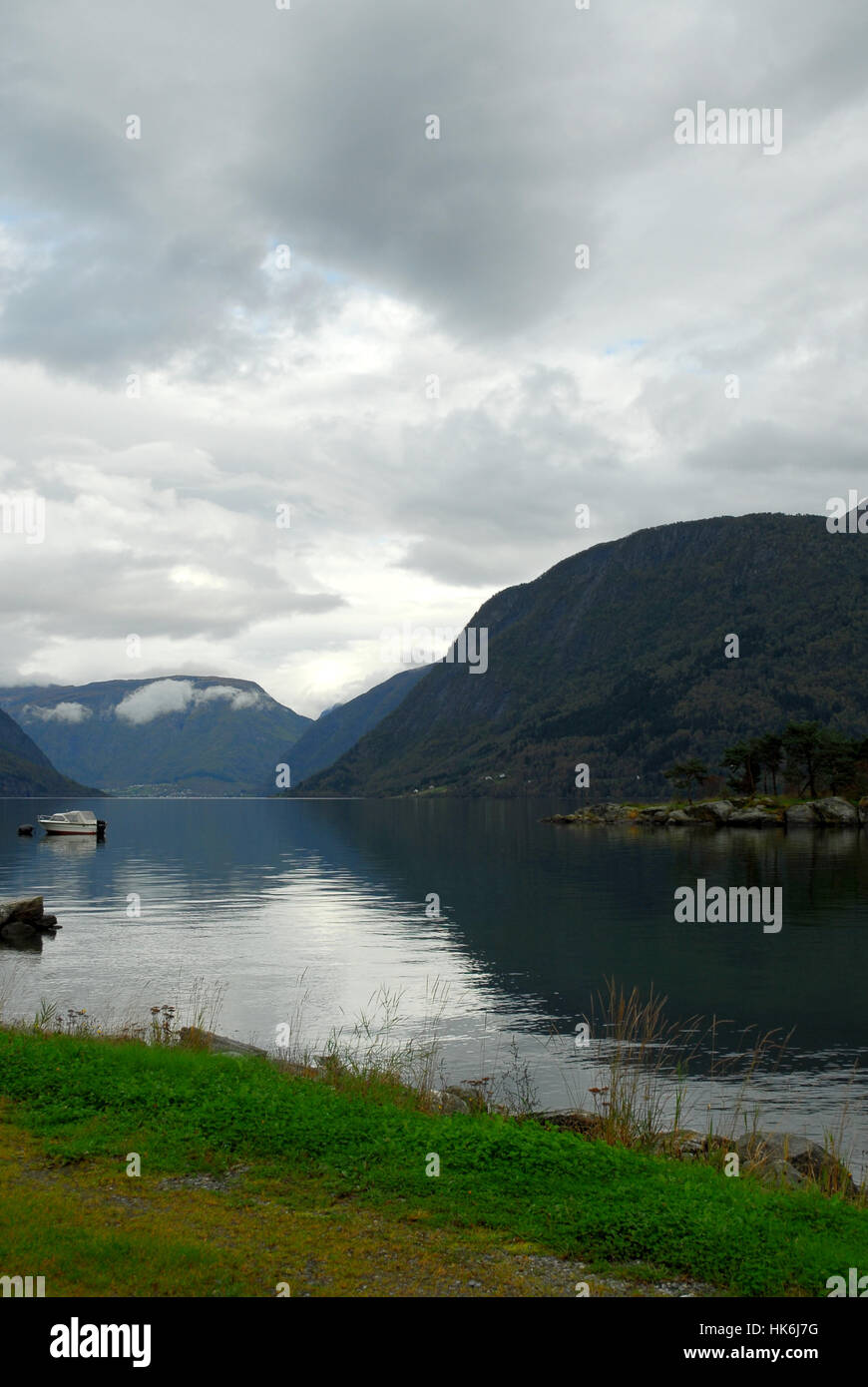 waters, norway, fjord, chandelier, mountain, rowing boat, sailing boat ...