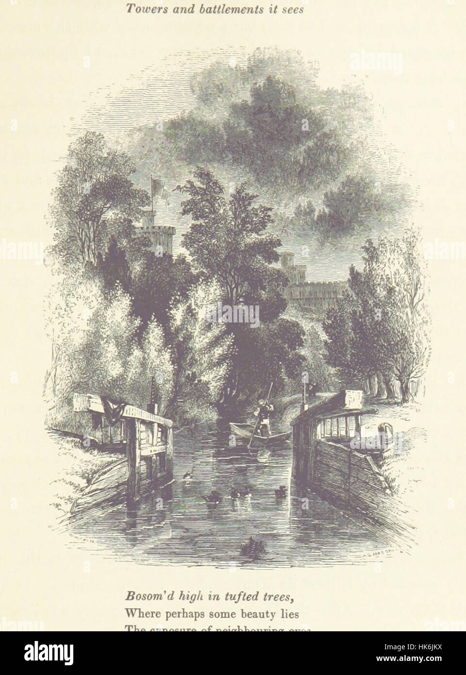 An illustration from 'A Picturesque Tour of the River Thames ...