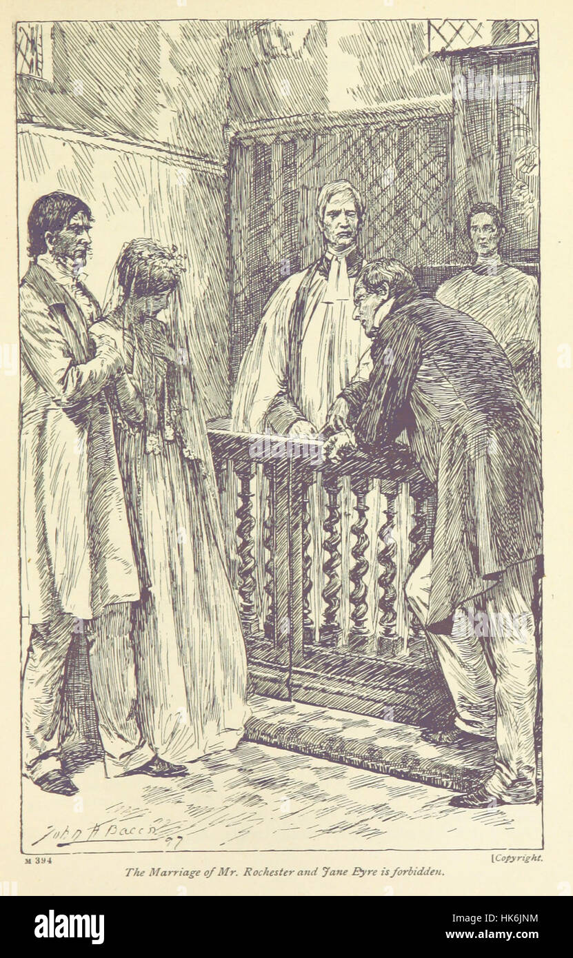 The image shows a page from 'Jane Eyre,' focusing on an excerpt from ...