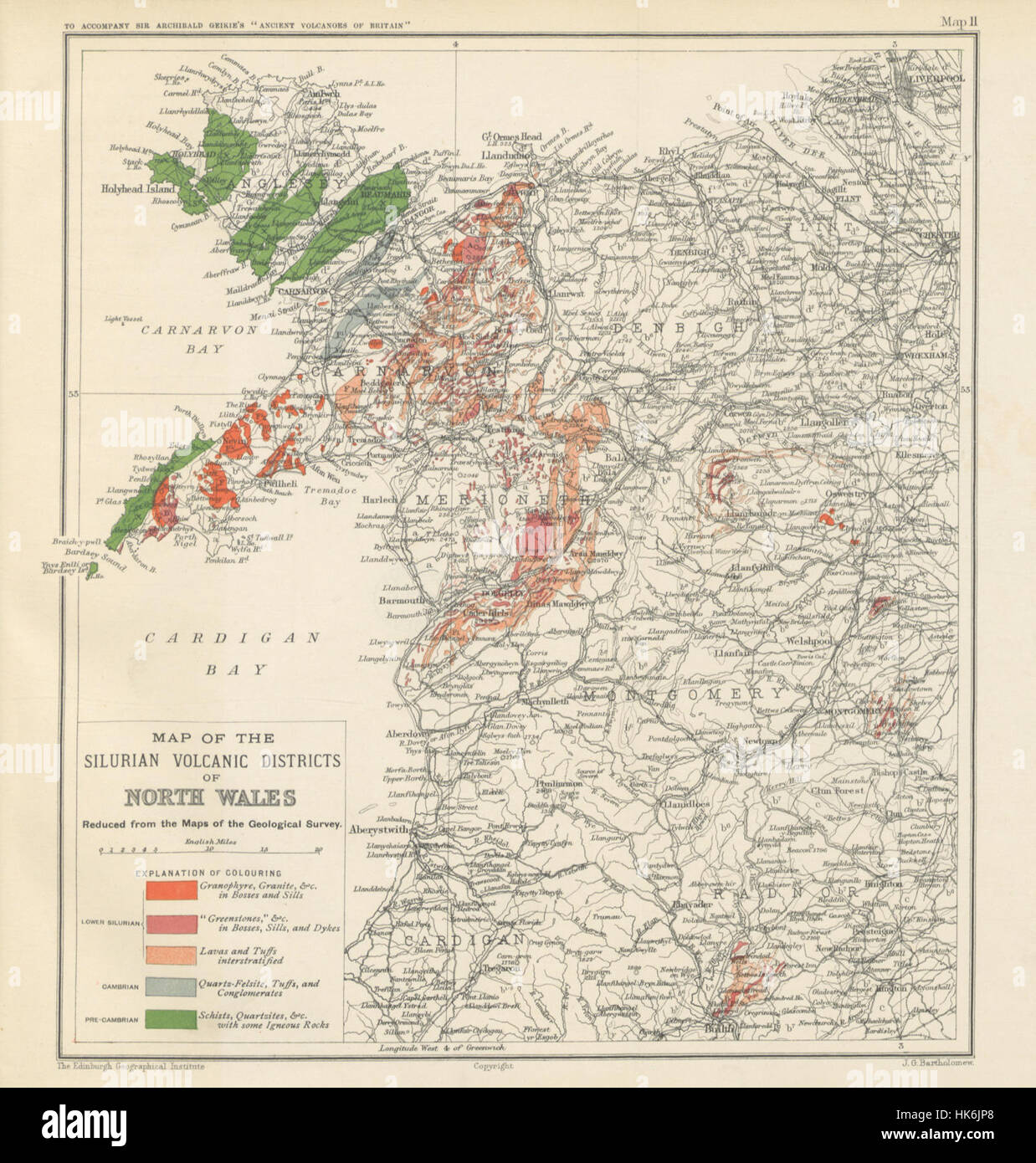 Image from 'The Ancient Volcanoes of Great Britain,' depicting the ...