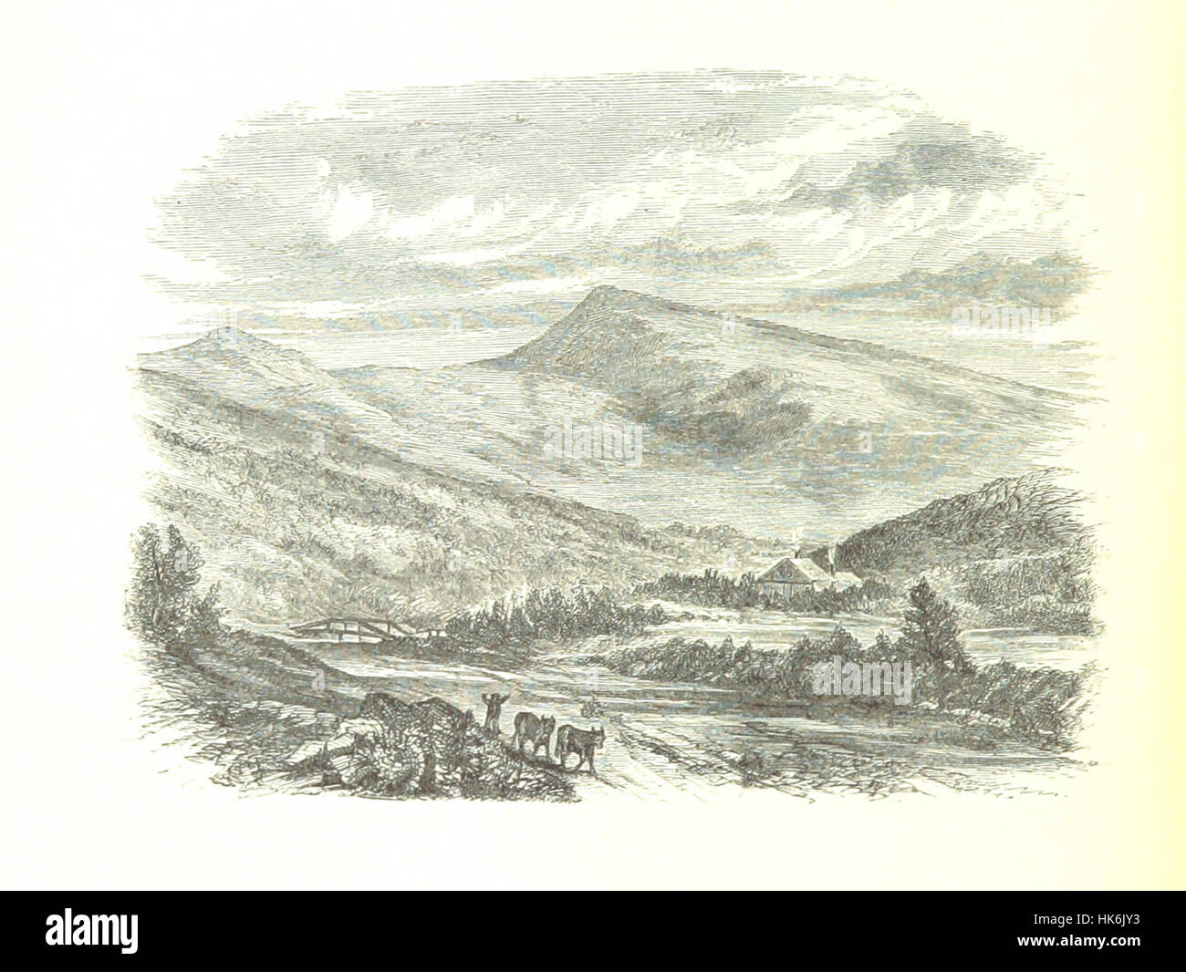 Illustration from 'The White Hills', depicting the landscapes and ...