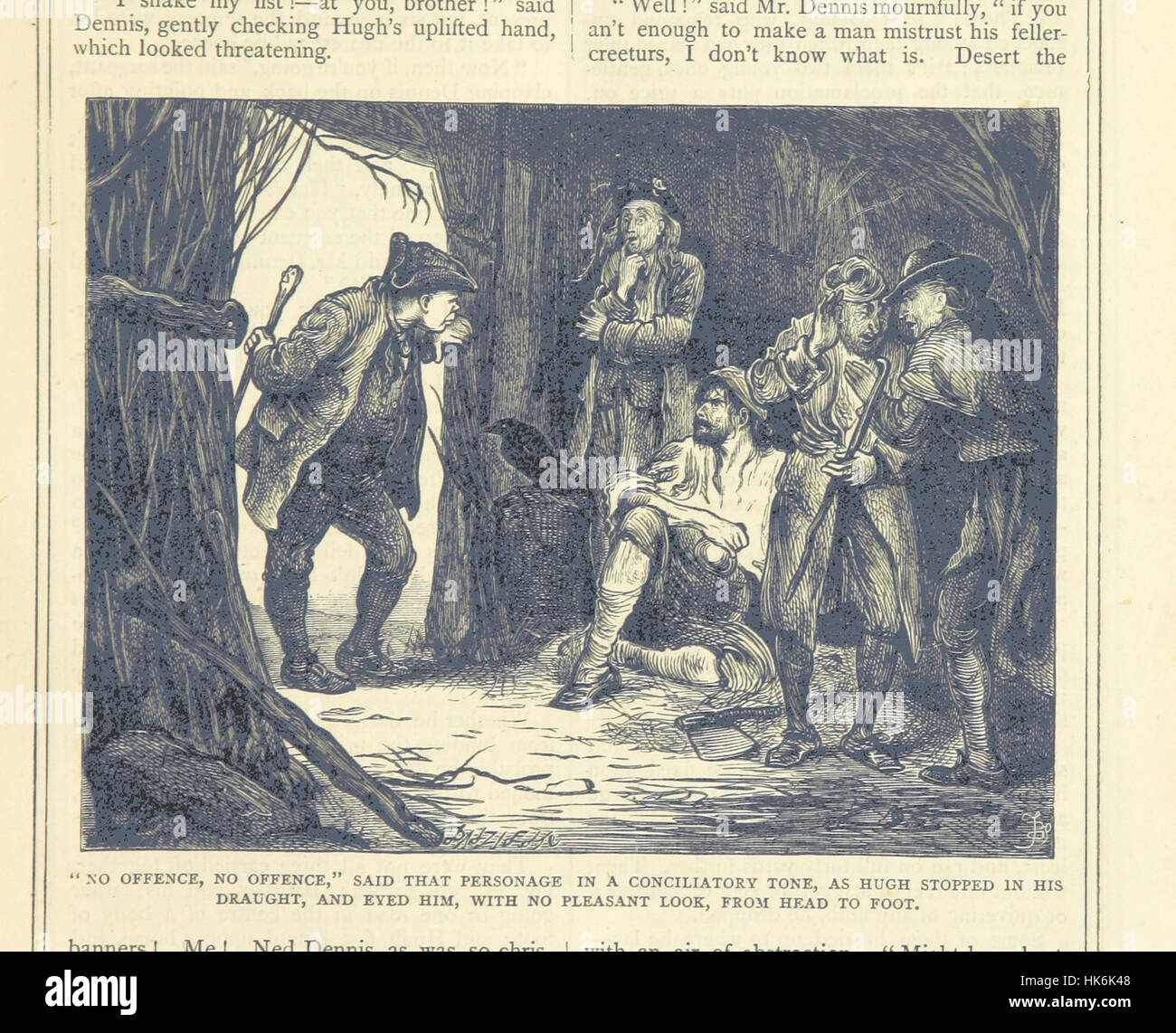 An illustration from 'The Works of Charles Dickens', depicting a scene ...